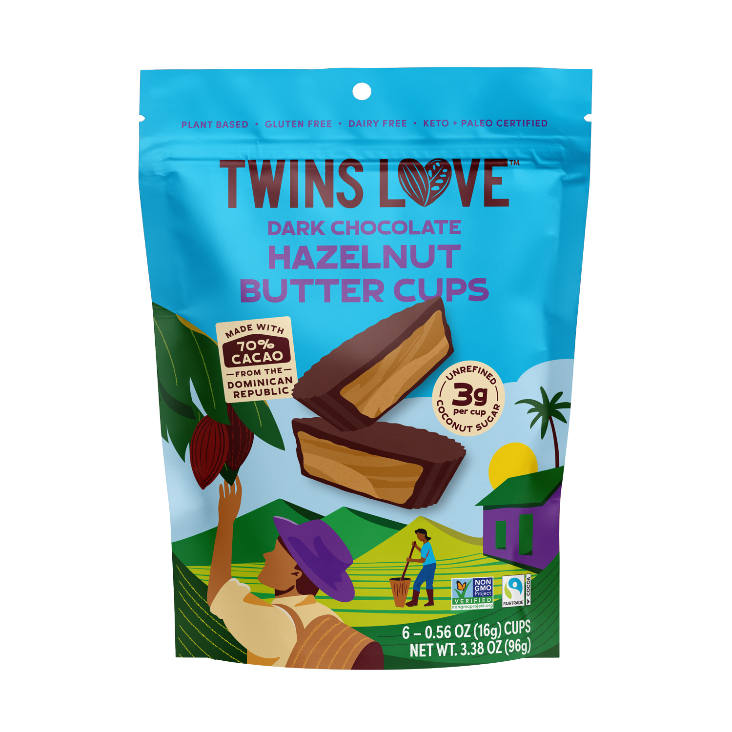 Hazelnut Butter Cups – Twins Love Chocolate