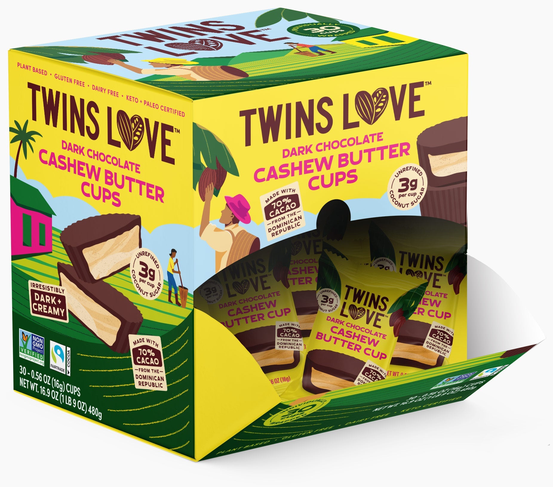 Cashew Butter Cup Caddy Box – Twins Love Chocolate